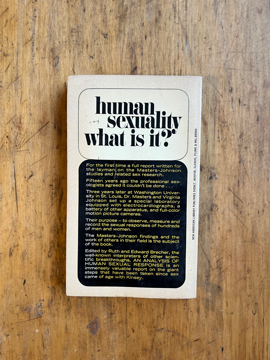 An Analysis Of Human Sexual Response Bellwoods Books