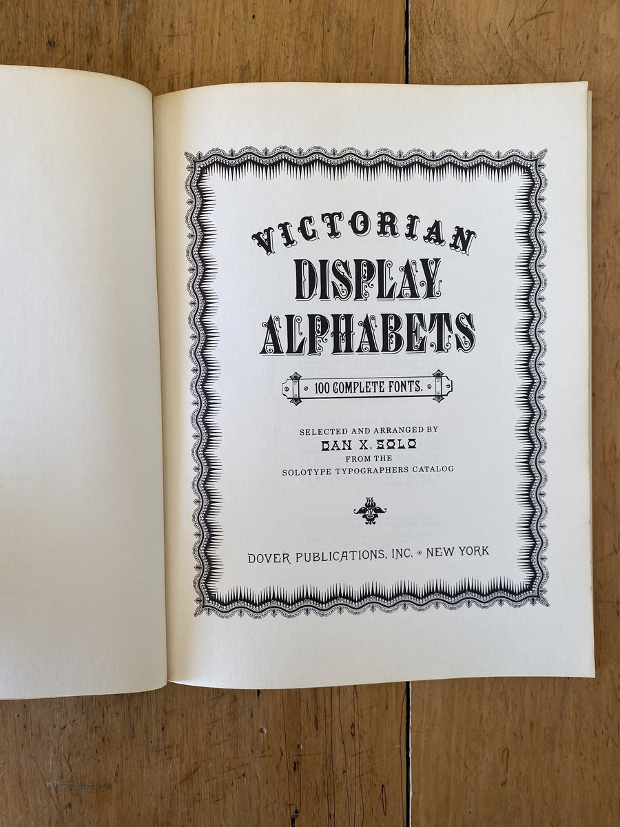Victorian Display Alphabets – Bellwoods Books