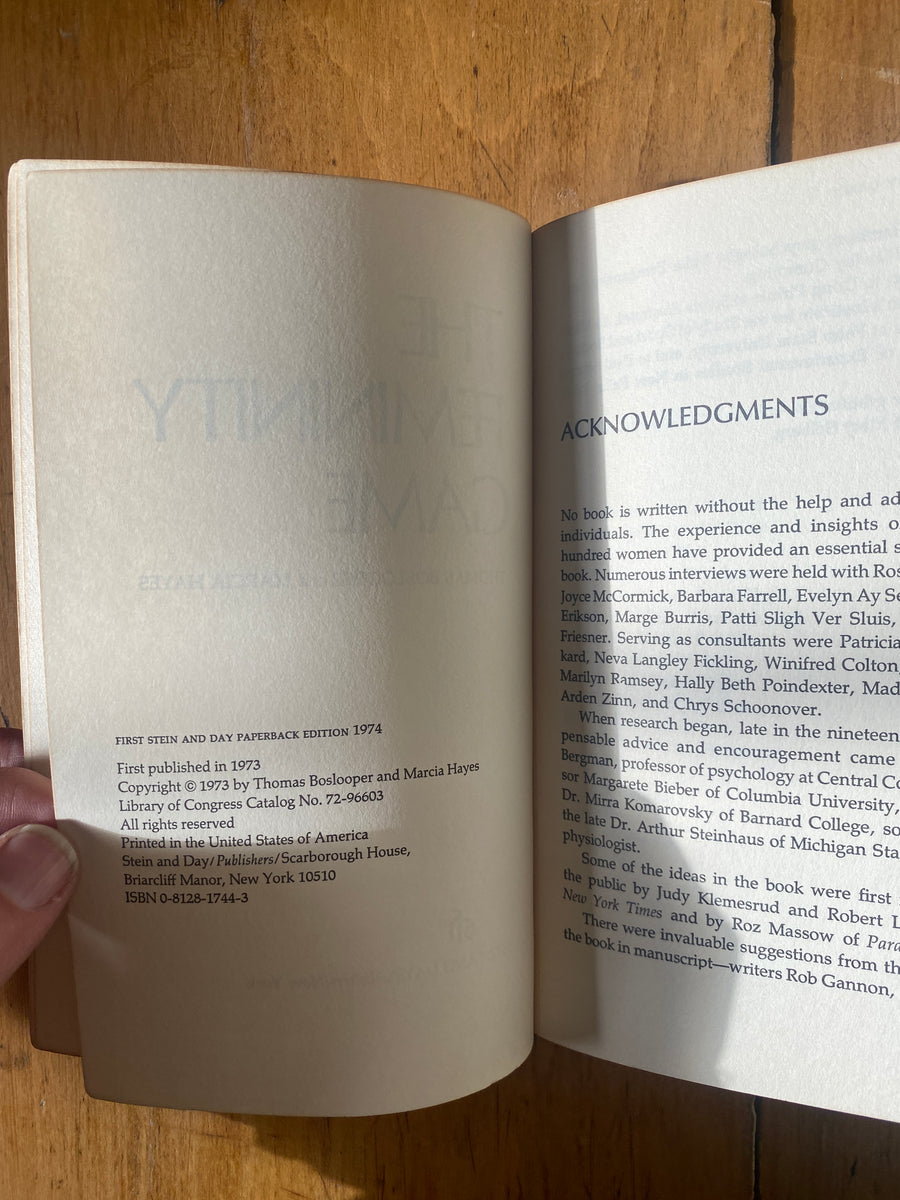 The Femininity Game – Bellwoods Books